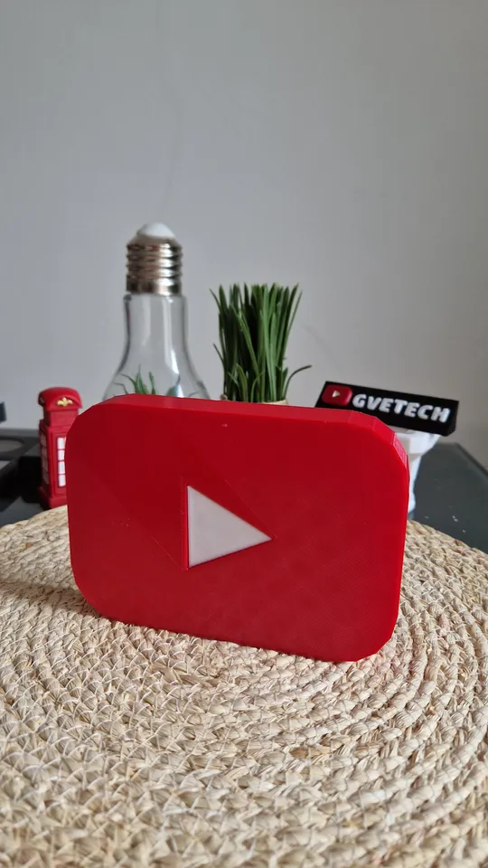 Magnetic YouTube Play Button by Vader | Download free STL model ...