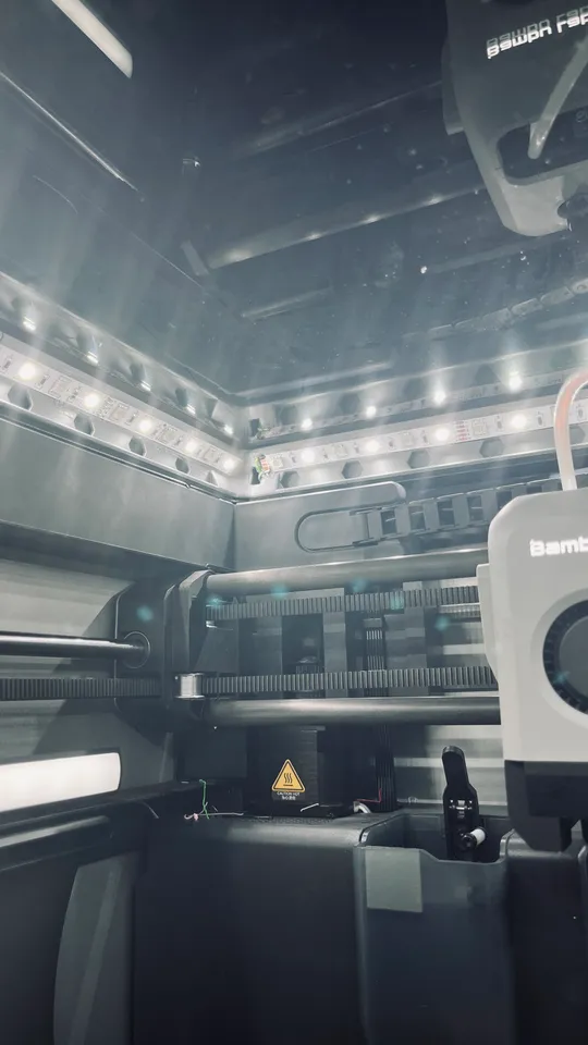 Bambu Lab X1, P1P, and P1S LED lighting with hidden Ventilation Top ...