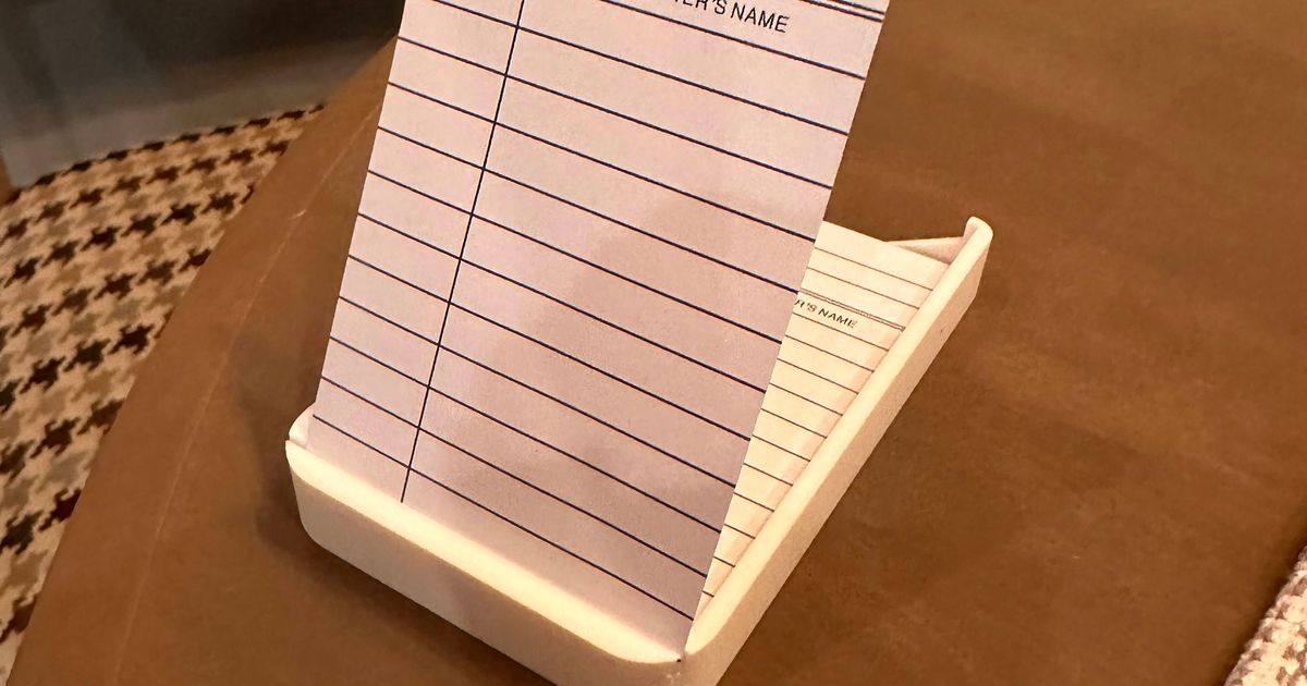 Index Card Holder and Stand by blester125 | Download free STL model ...