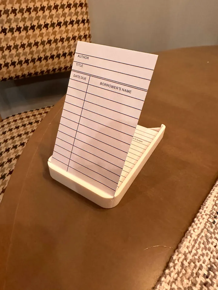 Index Card Holder and Stand by blester125 | Download free STL model ...