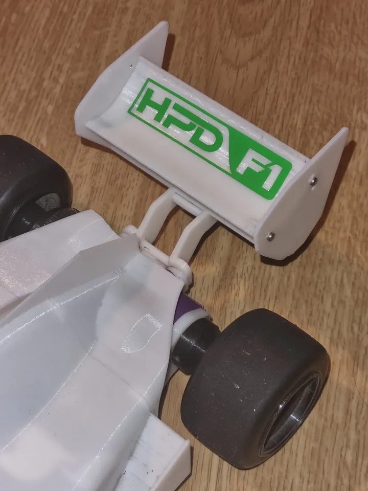Adjustable rear wing for RC F1 by Kent Asplund | Download free STL ...