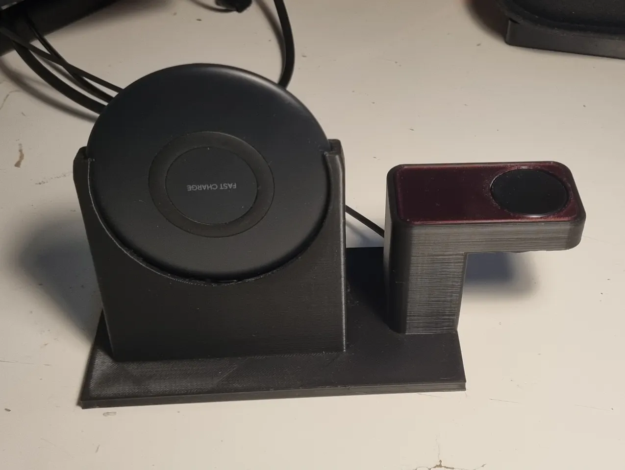 Wireless charging stand for phone and watch by THop3D | Download free ...