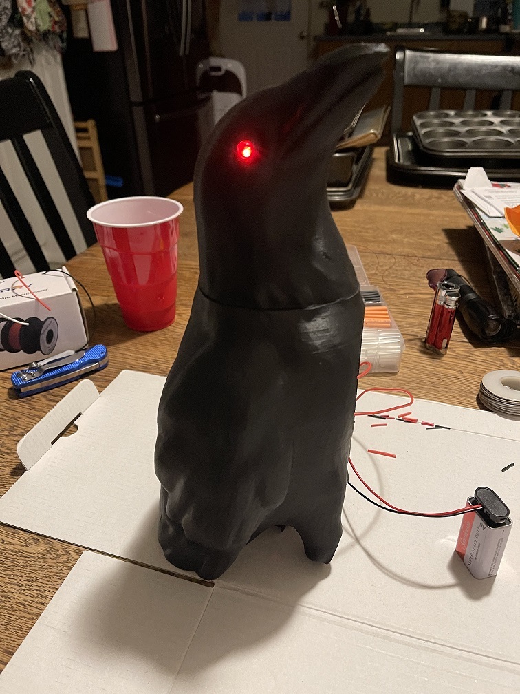 Halloween Crow With LED eyes by TMAX101 | Download free STL model ...