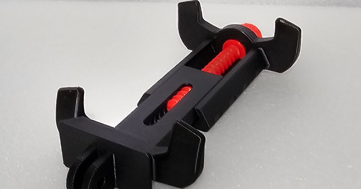 Mobile Phone Clamp GoPro Mount by M Reynolds | Download free STL model ...