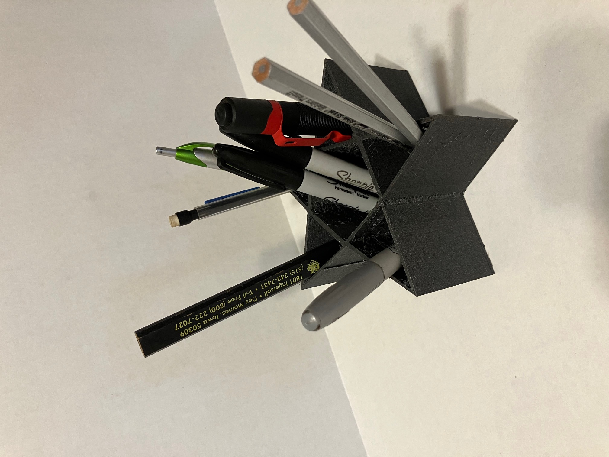 Star Pencil Holder by Filament Designs | Download free STL model ...