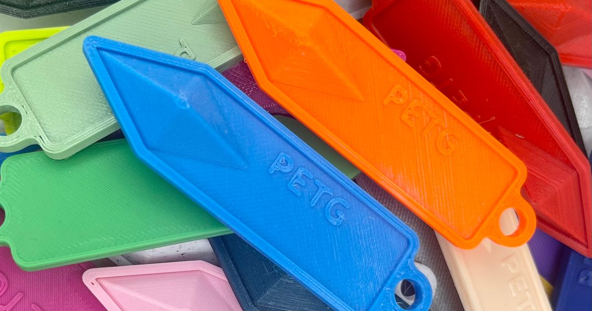 Filament Samples color Swatch by ViddyPrints | Download free STL model ...