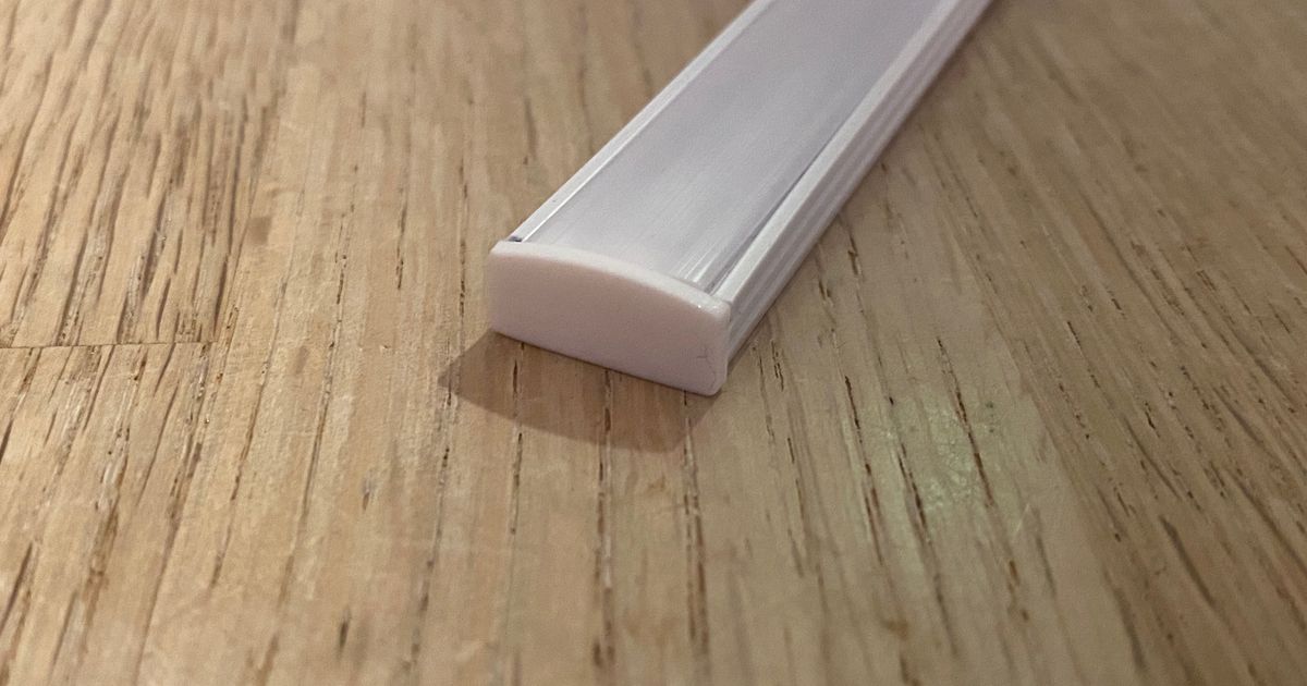 LED Channel - End Cap (16x7mm) by kostecki | Download free STL model ...