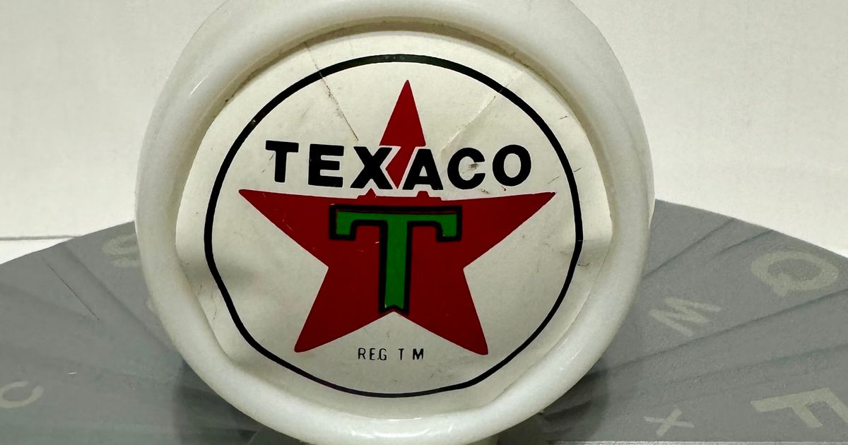 Texaco "Star" Gas Pump Globe Gasoline Sign Base by JA Prints and Crafts ...