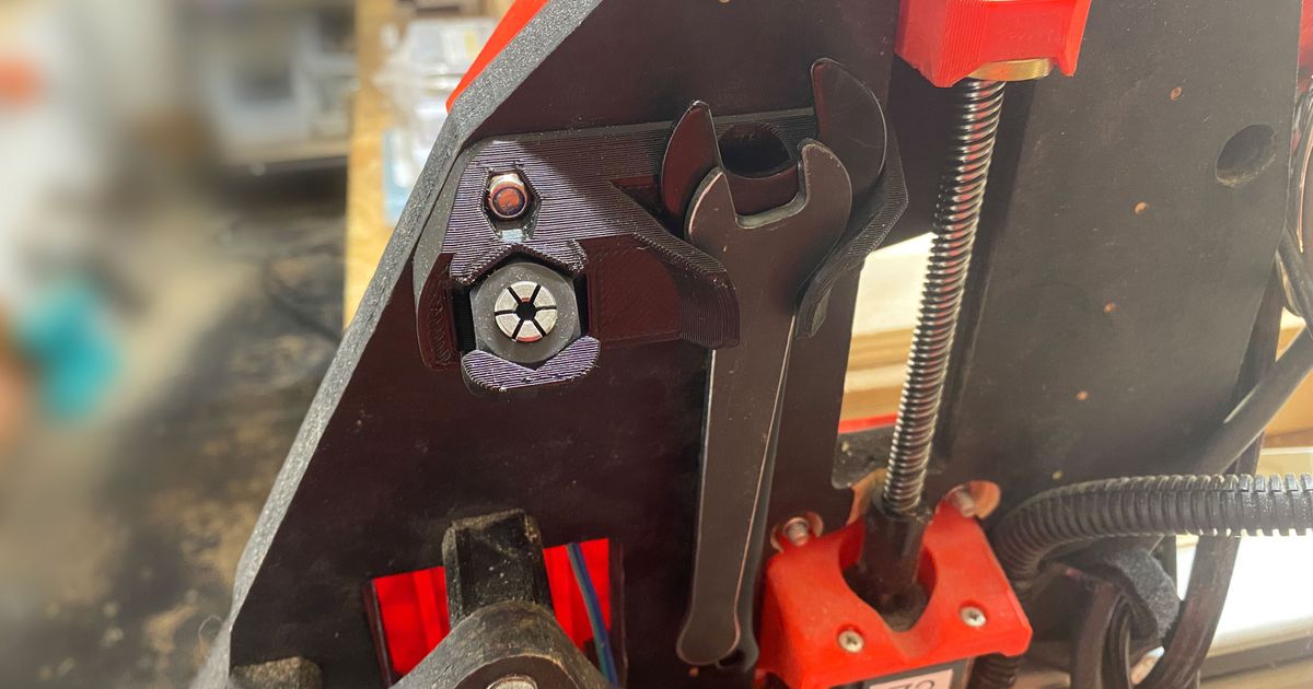 LowRider 3 CNC - printed holder for Kobalt Router's Wrench(es) and (ER ...