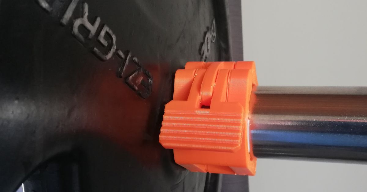 Olympic Barbell collar with quick release by EvoLabs | Download free ...