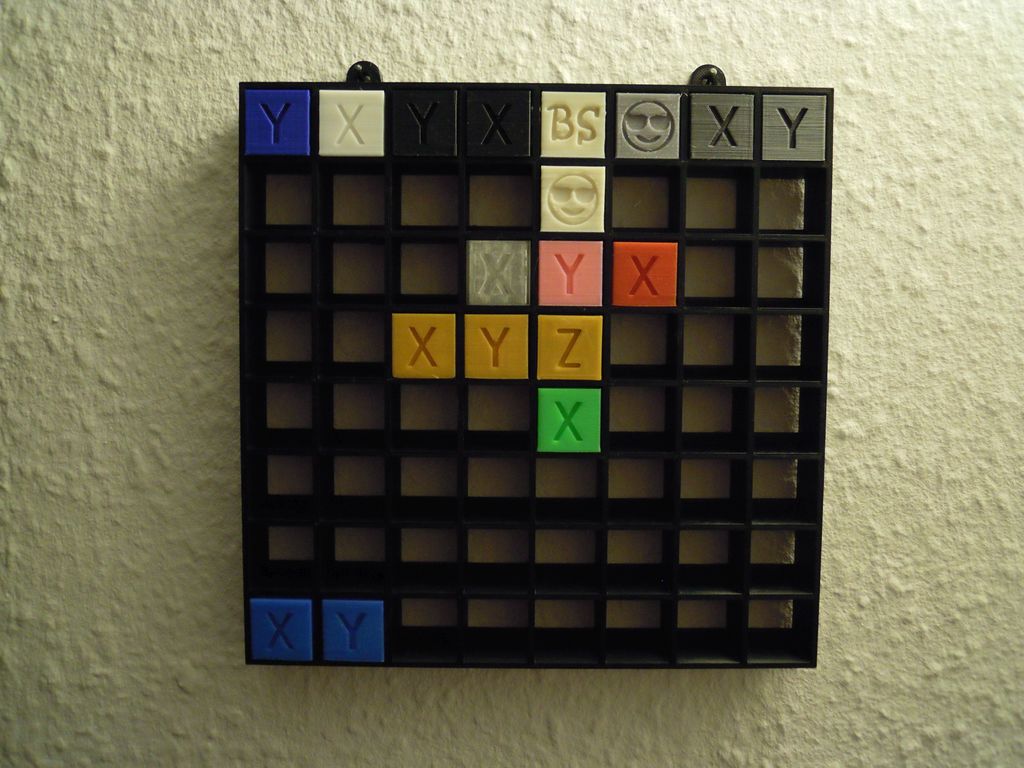 Calibration Cube Rack Wall by 3DBen | Download free STL model ...