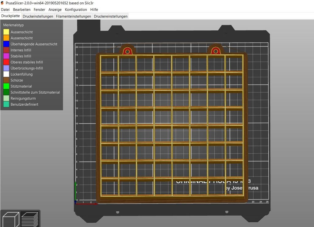 Calibration Cube Rack Wall by 3DBen | Download free STL model ...