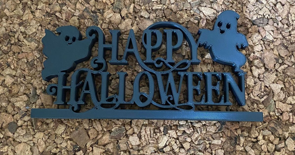 Happy Halloween Decoration (4 versions) by Arthena_3D | Download free ...