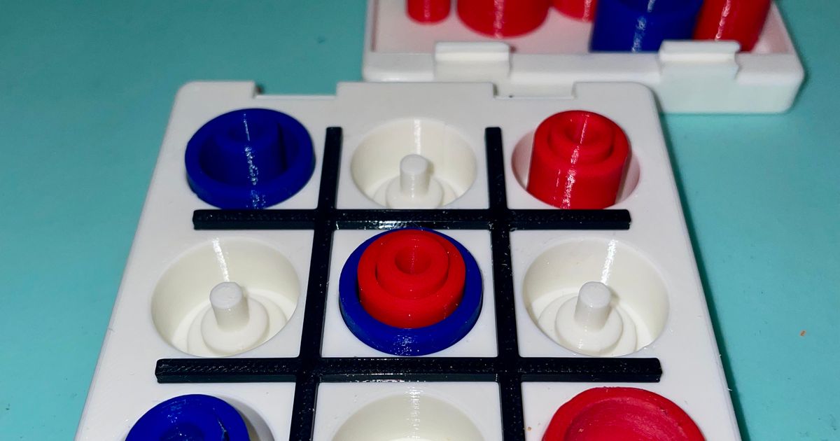 Travel 3D-TicTacToe by Henk | Download free STL model | Printables.com Travel 3D-TicTacToe by Henk | Download free STL model | Printables.com