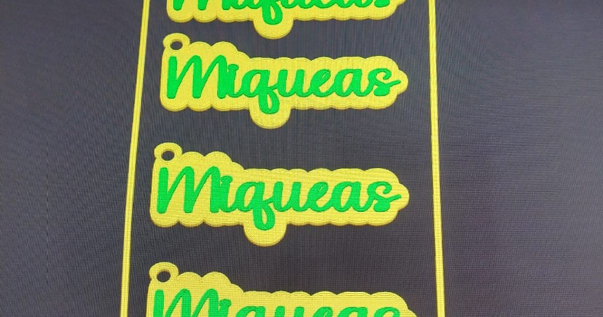 Nombre miqueas by Sara Aguilera Jofre | Download free STL model ...