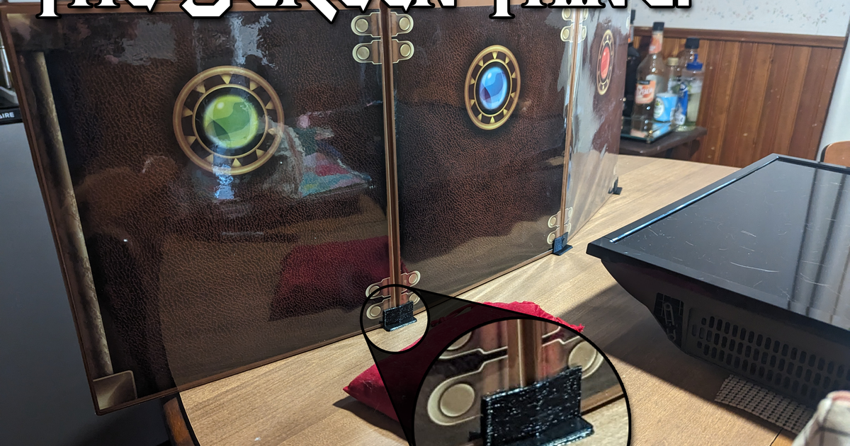 The Screen Thing - A Screen Holder to Make Your DM Screen Stand Up ...