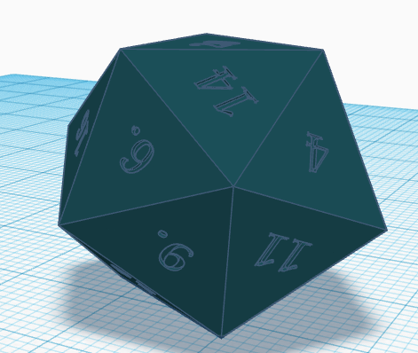 Icosahedron 20 sided dice by inithin | Download free STL model ...