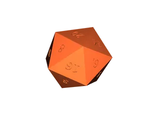 Icosahedron 20 sided dice by inithin | Download free STL model ...