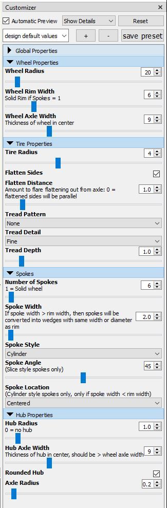Wheel Customizer by David Kiefer | Download free STL model | Printables.com