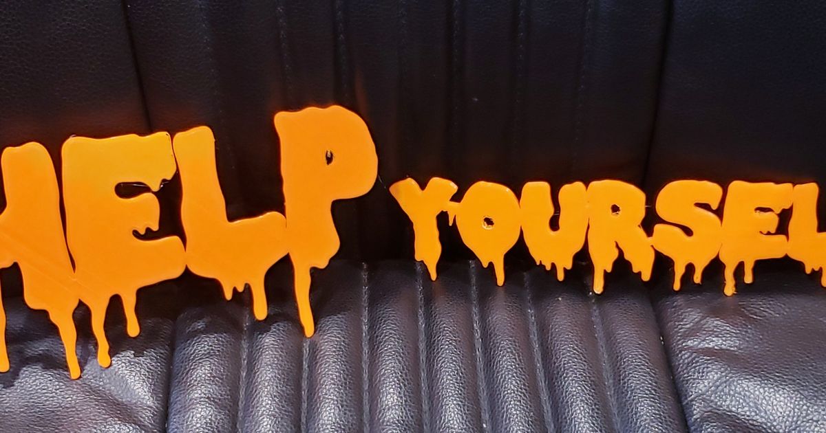"Help Yourself" Sign by BP3D PRINTS | Download free STL model ...