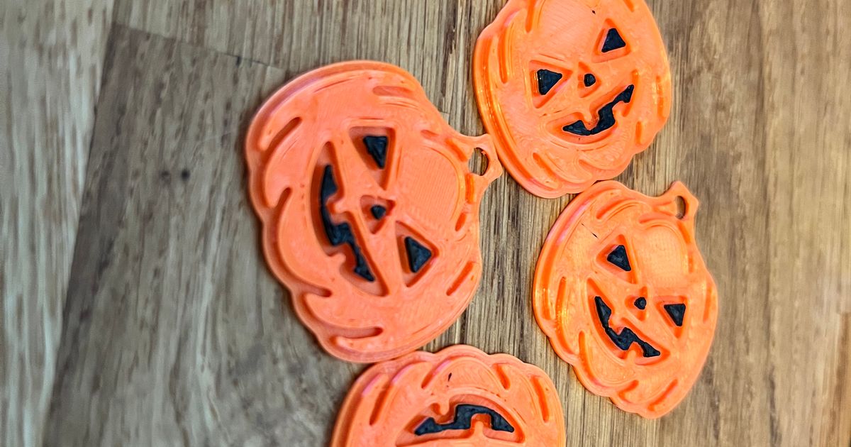Pumpkin Keyring by ksutty | Download free STL model | Printables.com