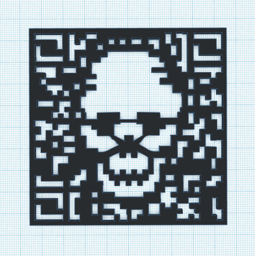 Digital Skull barcode by Sot Kon | Download free STL model | Printables.com
