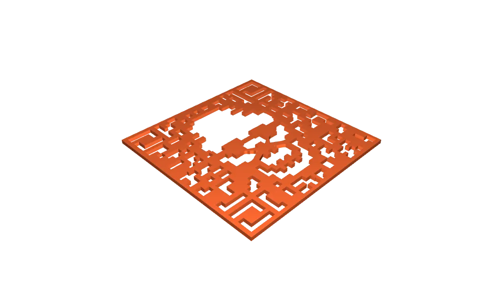 Digital Skull barcode by Sot Kon | Download free STL model | Printables.com