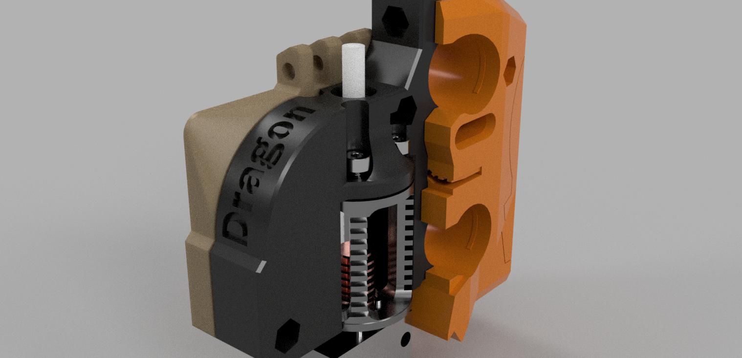 Prusa Mini / Mini+ Dragon Hotend Mount by Sebastian | Download free STL ...