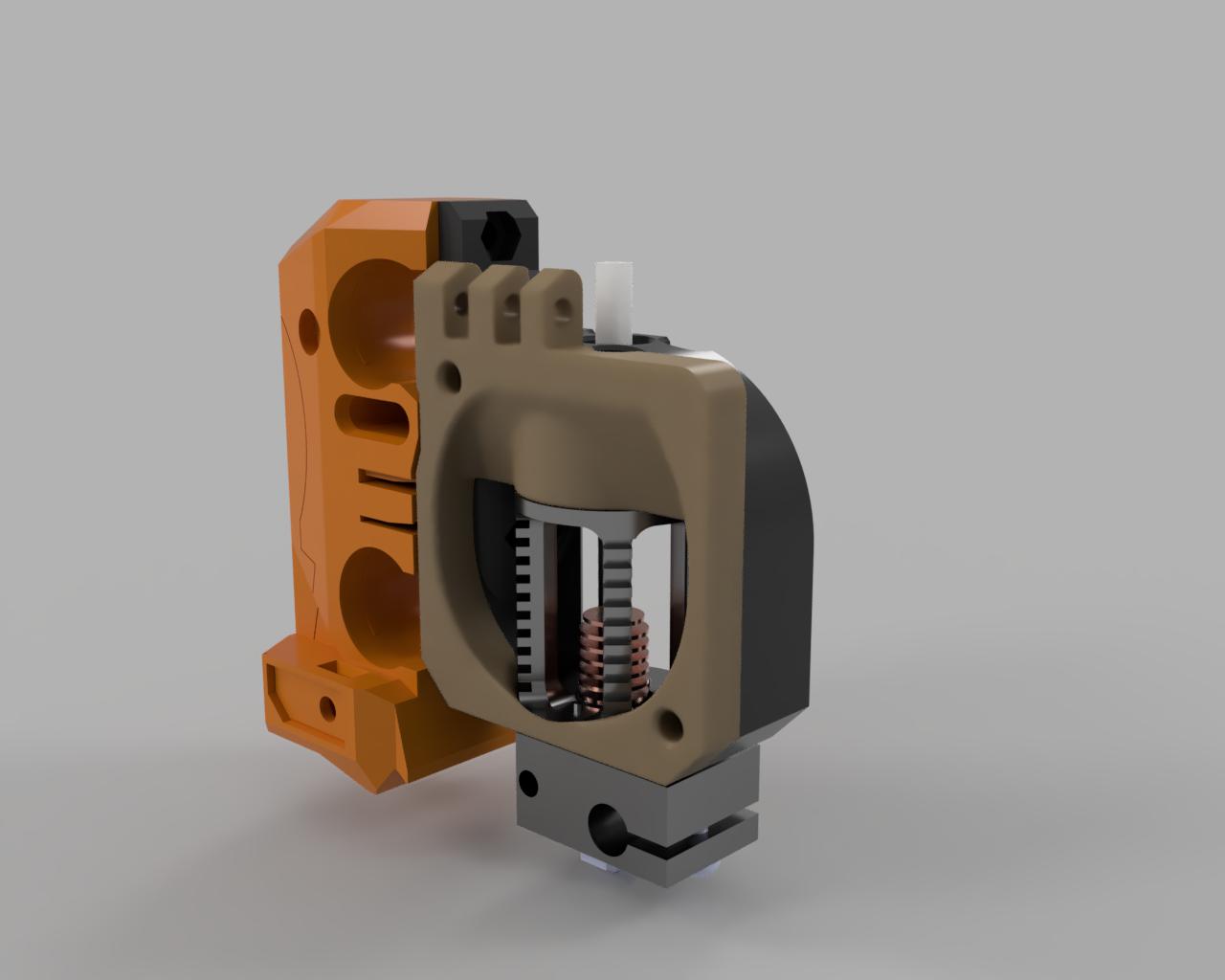Prusa Mini / Mini+ Dragon Hotend Mount by Sebastian | Download free STL ...