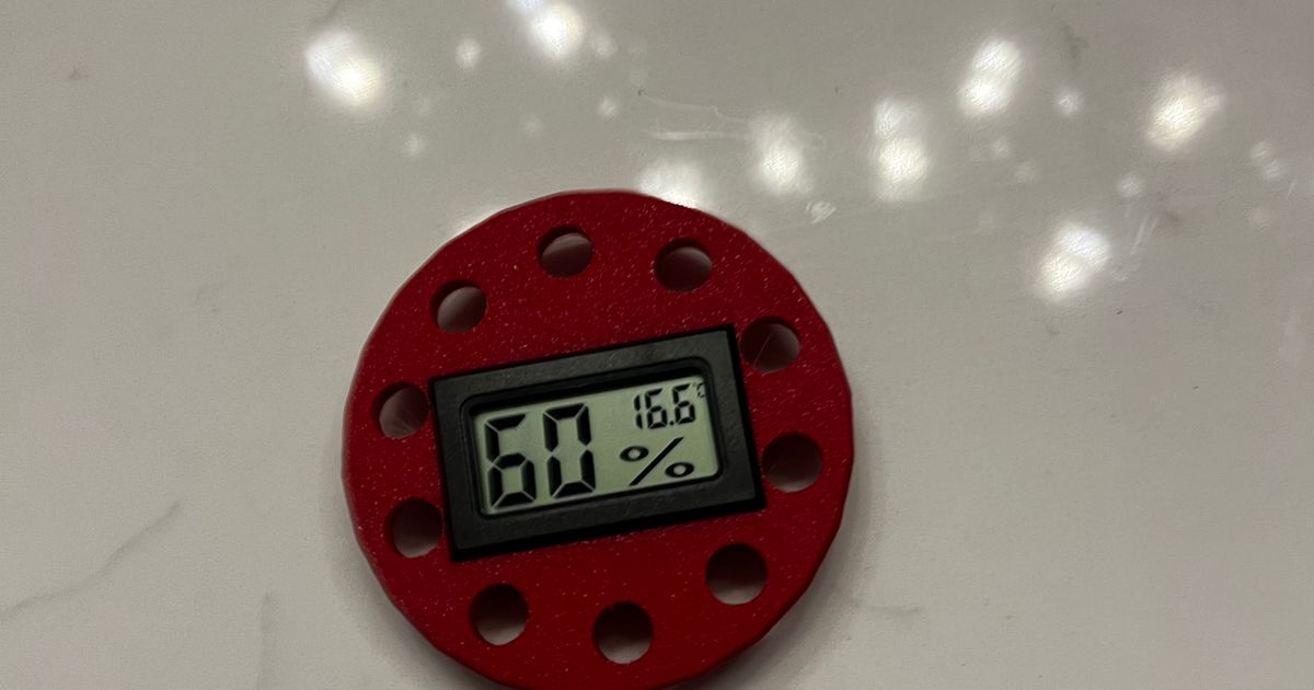Humidity gauge holder by adio | Download free STL model | Printables.com