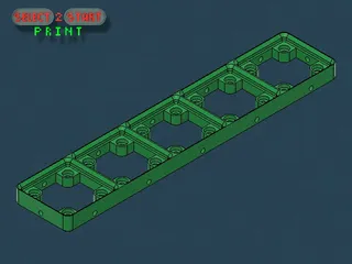 Gridfinity | Base: Skelet | 5x3 | select2stertPrint by s2sP | Download free STL model ...