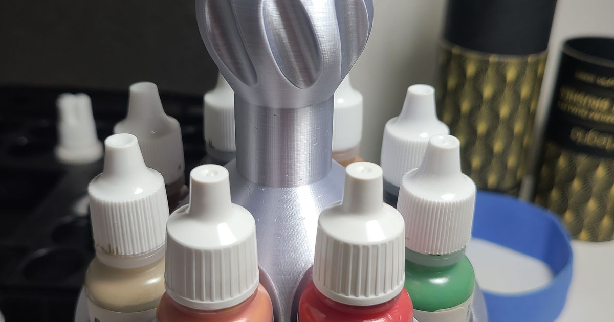 Stackable paint holder / carrier / organizer by SmoothDragon | Download ...