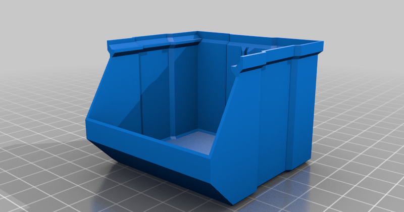 Stackable bins - parametric by benkrejci | Download free STL model ...