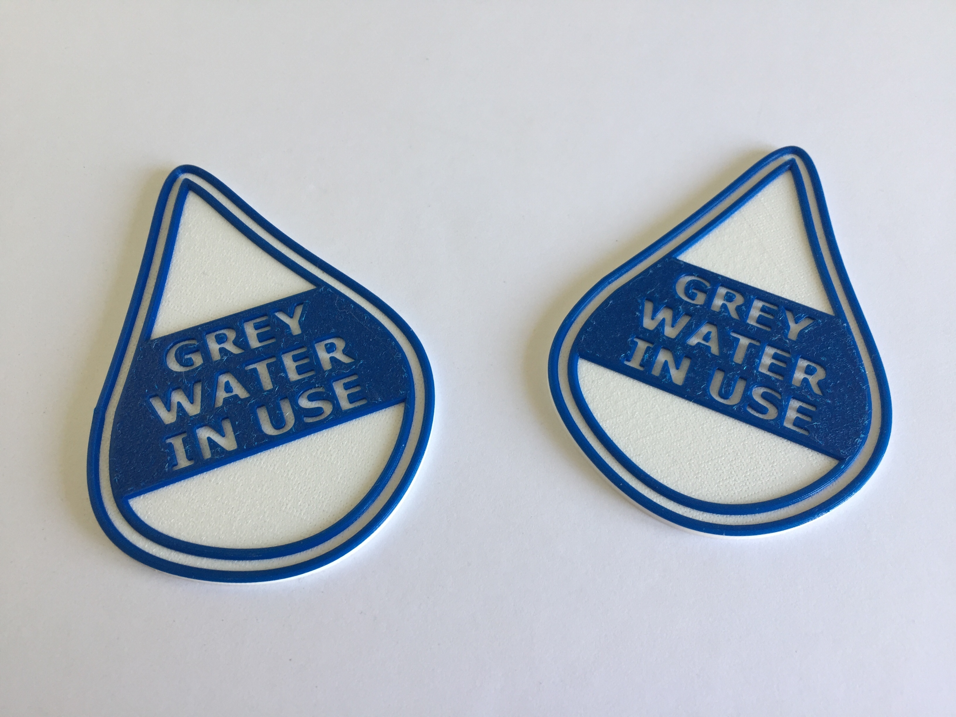 Grey Water in Use Sign by TaylorsMake | Download free STL model ...