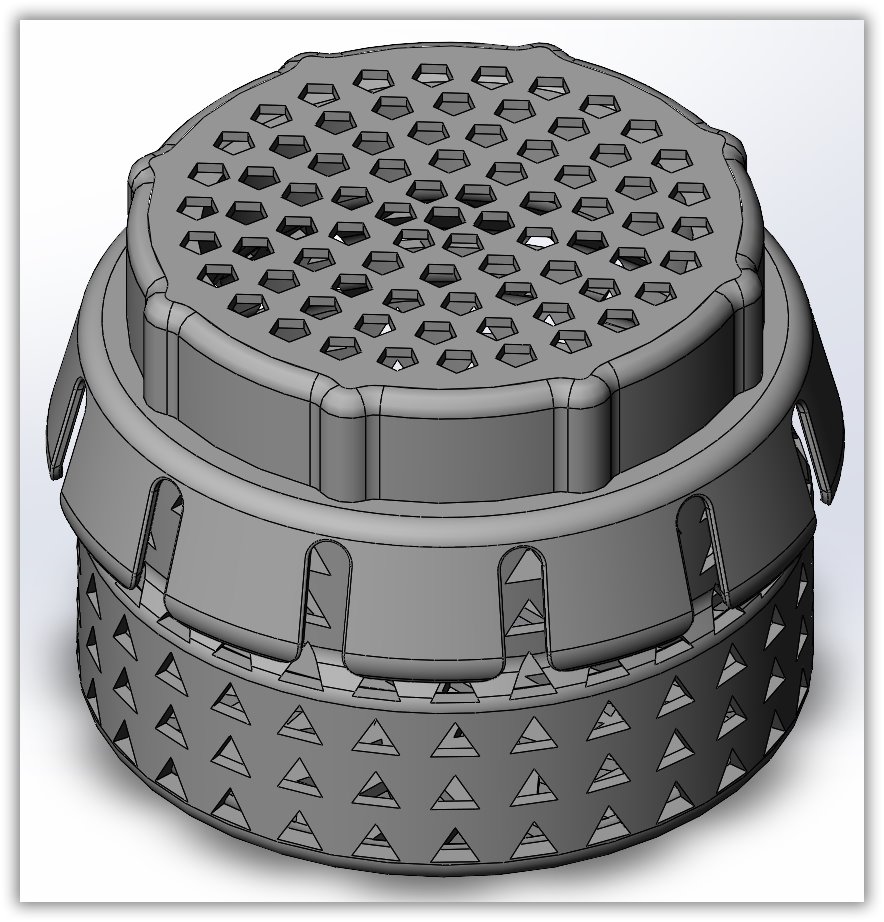 Container for silica gel by Power | Download free STL model ...