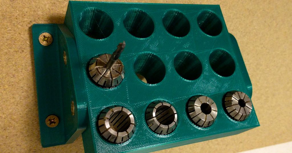 ER20 Collet Wall and Table Stand by akimakes | Download free STL model ...