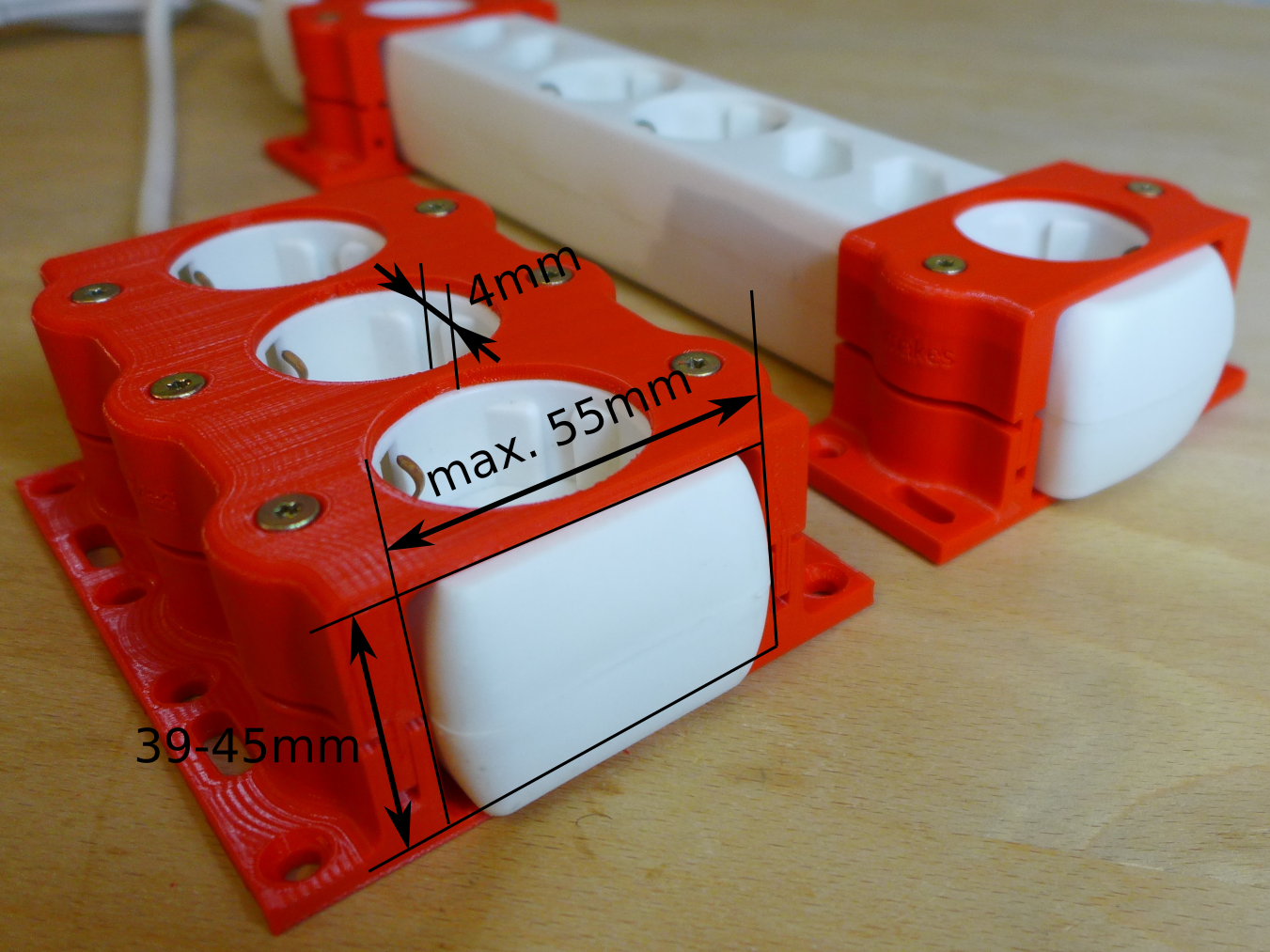 Robust Power Strip Mount by akimakes | Download free STL model ...