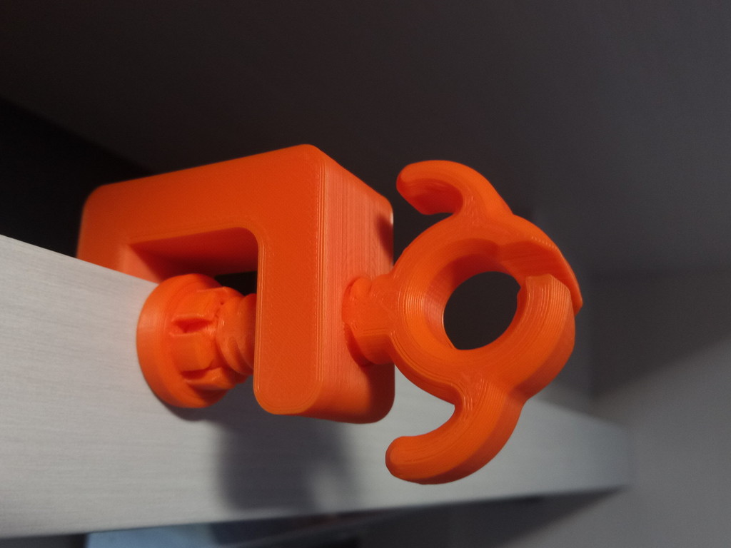 G-clamp with hook and eye L14 by akimakes | Download free STL model ...