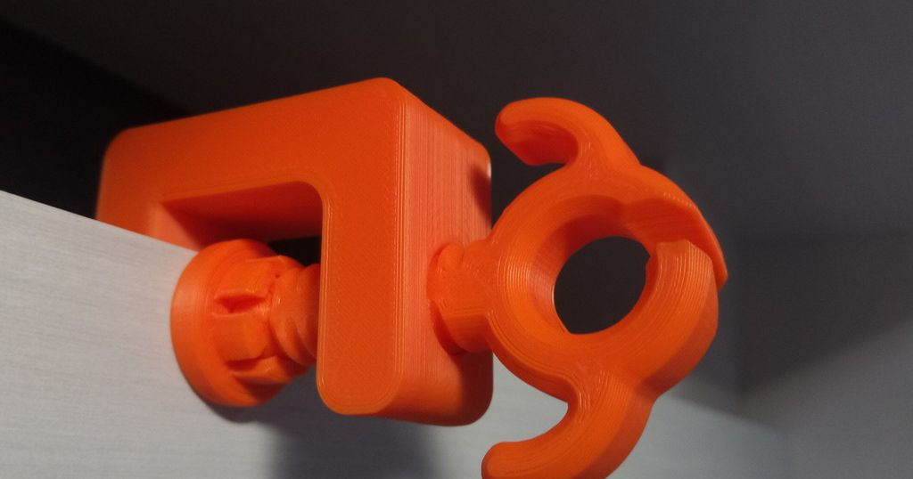 G-clamp with hook and eye L14 by akimakes | Download free STL model ...