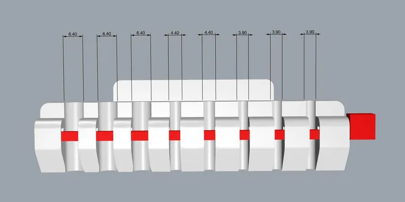 Invisible desk cable organizer for cable from 6 to 0,1 mm diameter. by ...