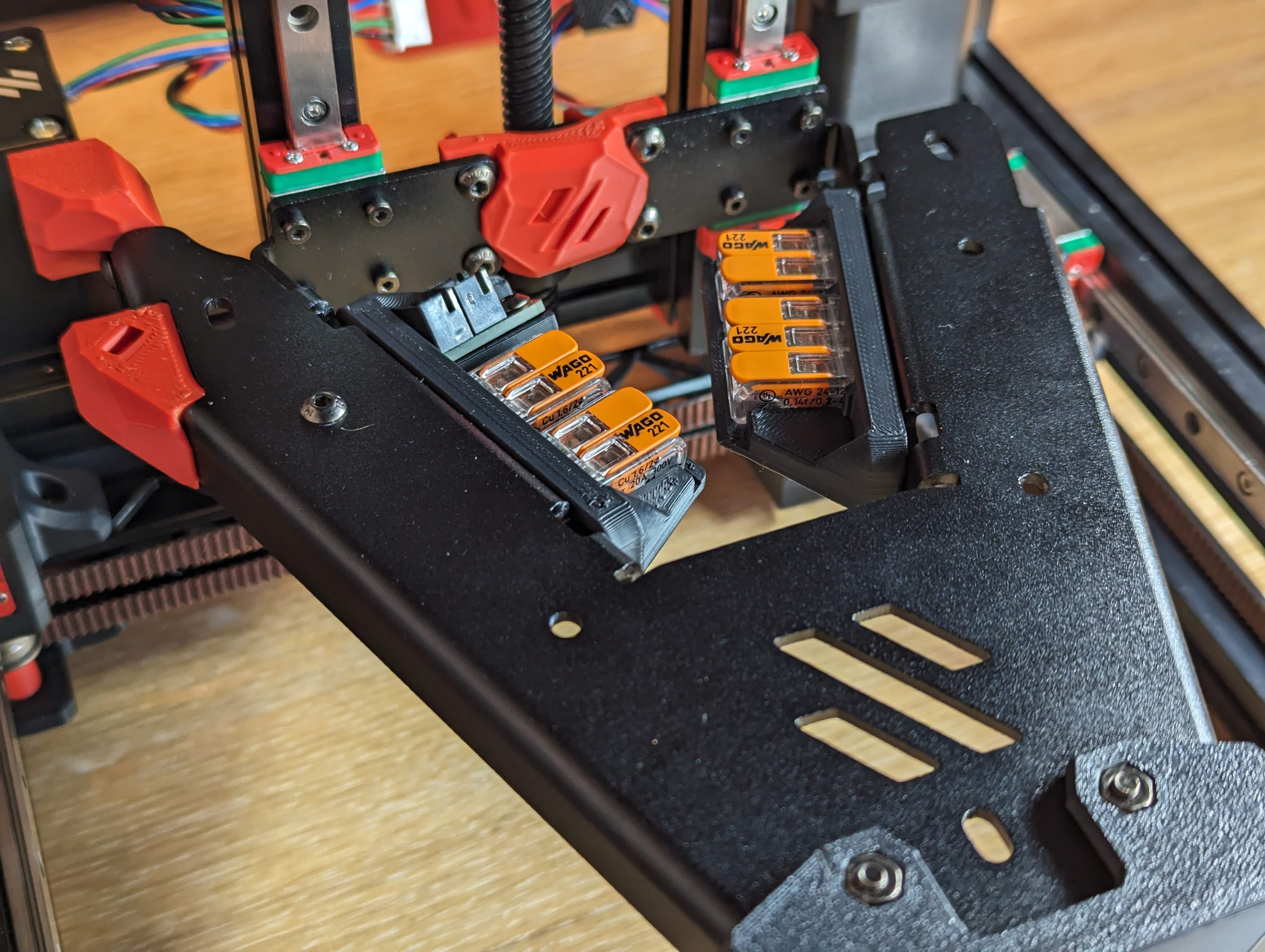 Voron V0.2 Kirigami wago mount 3+2 (1x 221-412 1x 221-413) by vrzi | Download free STL model ...