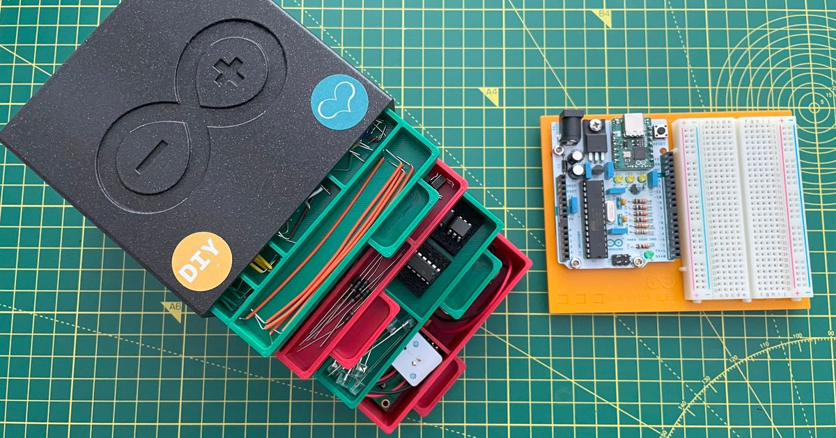 Drawer box for the Arduino Starter Kit by arcDaniel | Download free STL model | Printables.com