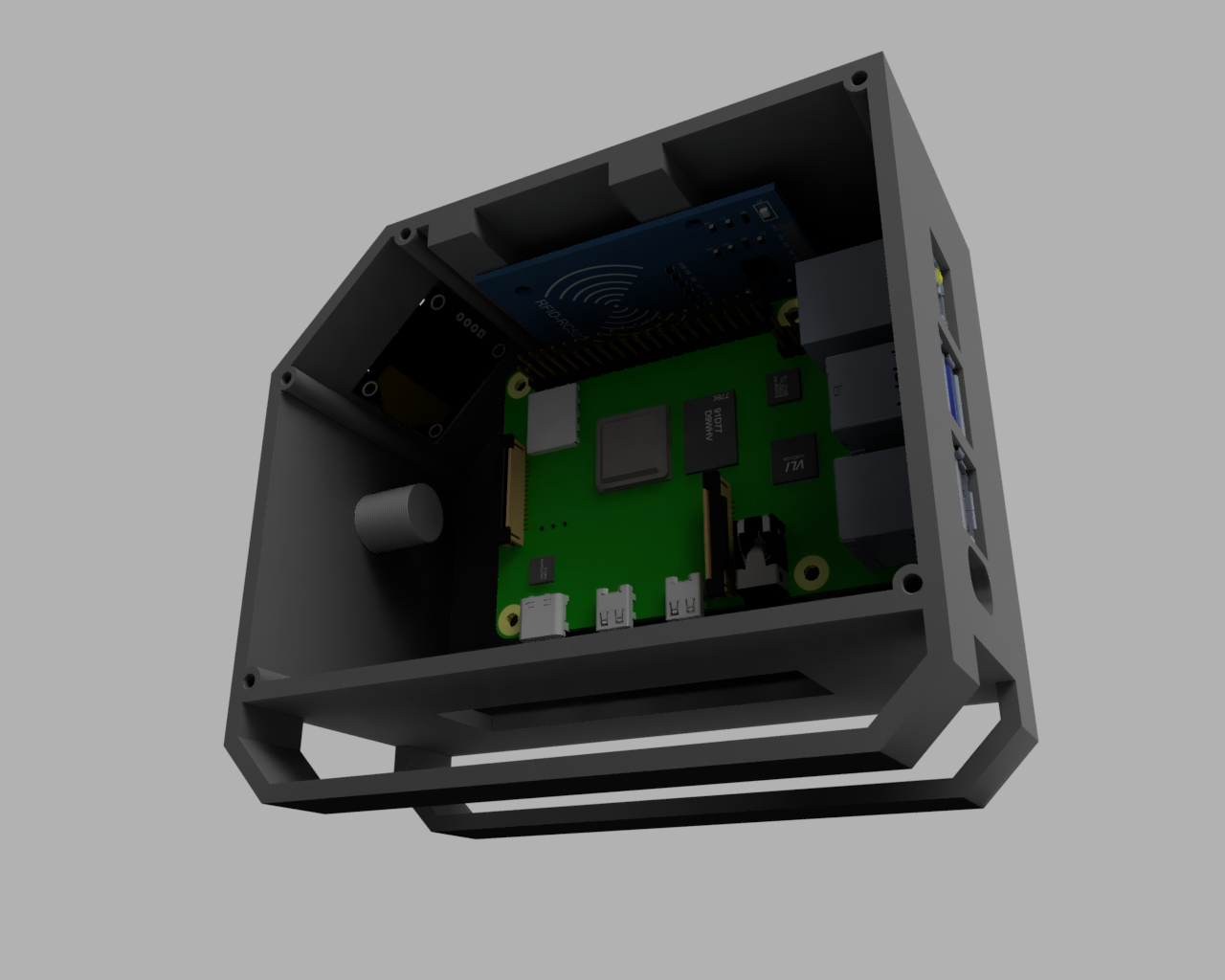 Raspberry pi 4b case by muxbux | Download free STL model | Printables.com