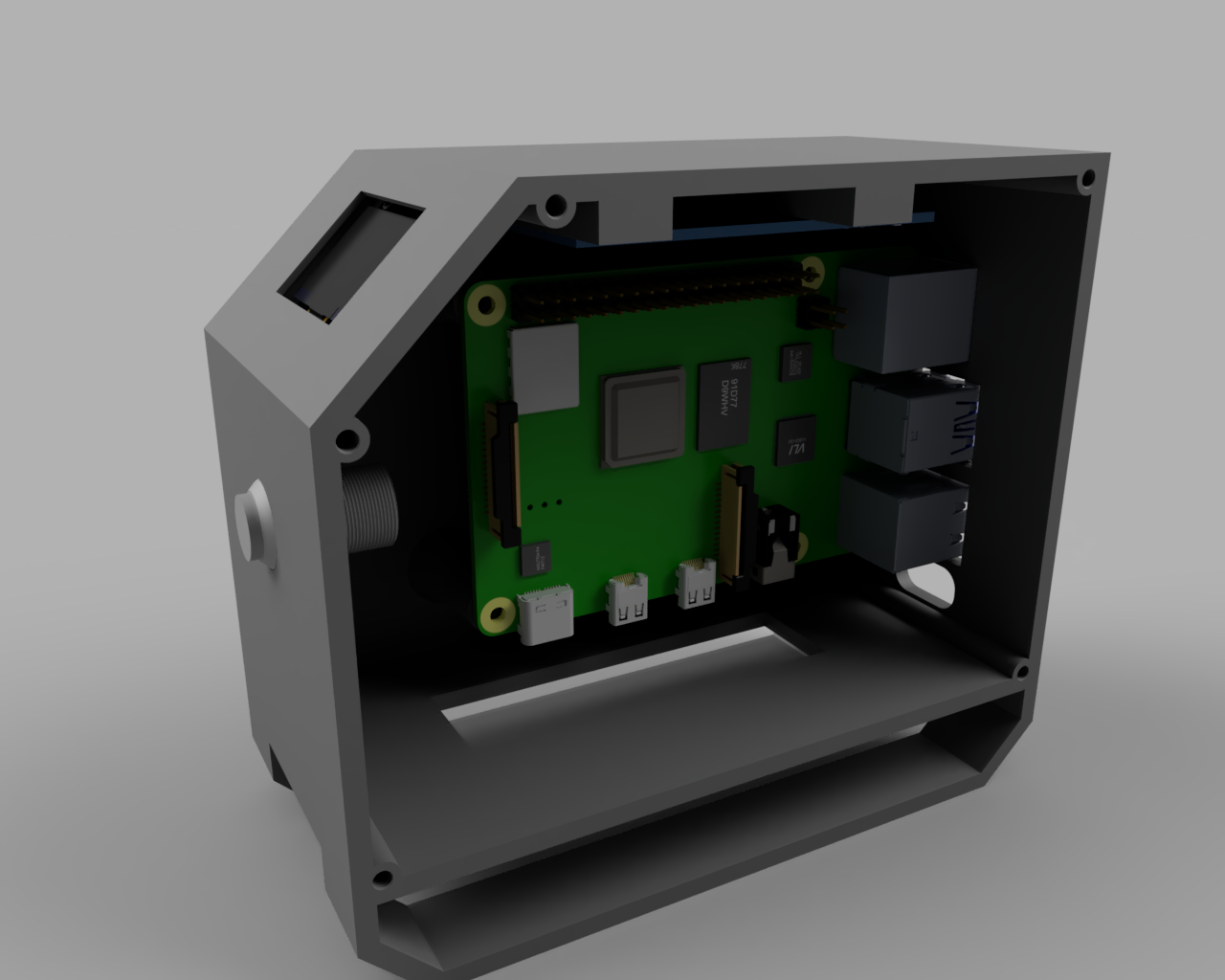 Raspberry pi 4b case by muxbux | Download free STL model | Printables.com