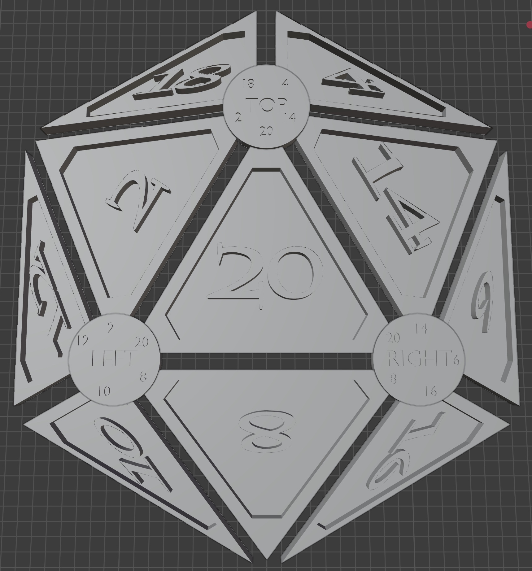 D20 Wall Art by geoffreyyoung | Download free STL model | Printables.com