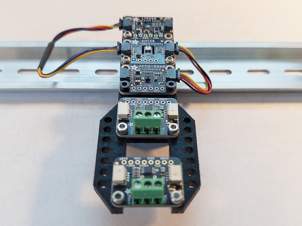 A Din rail mount for Adafruit sensor breakout boards by ...
