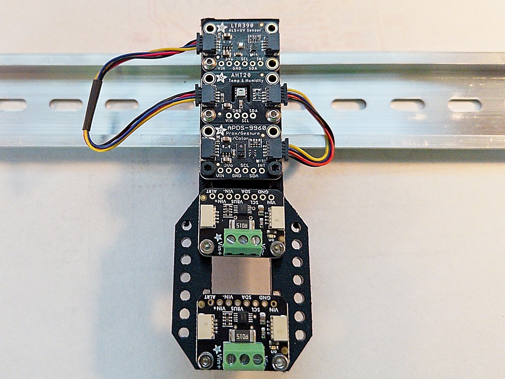 A Din rail mount for Adafruit sensor breakout boards by ...