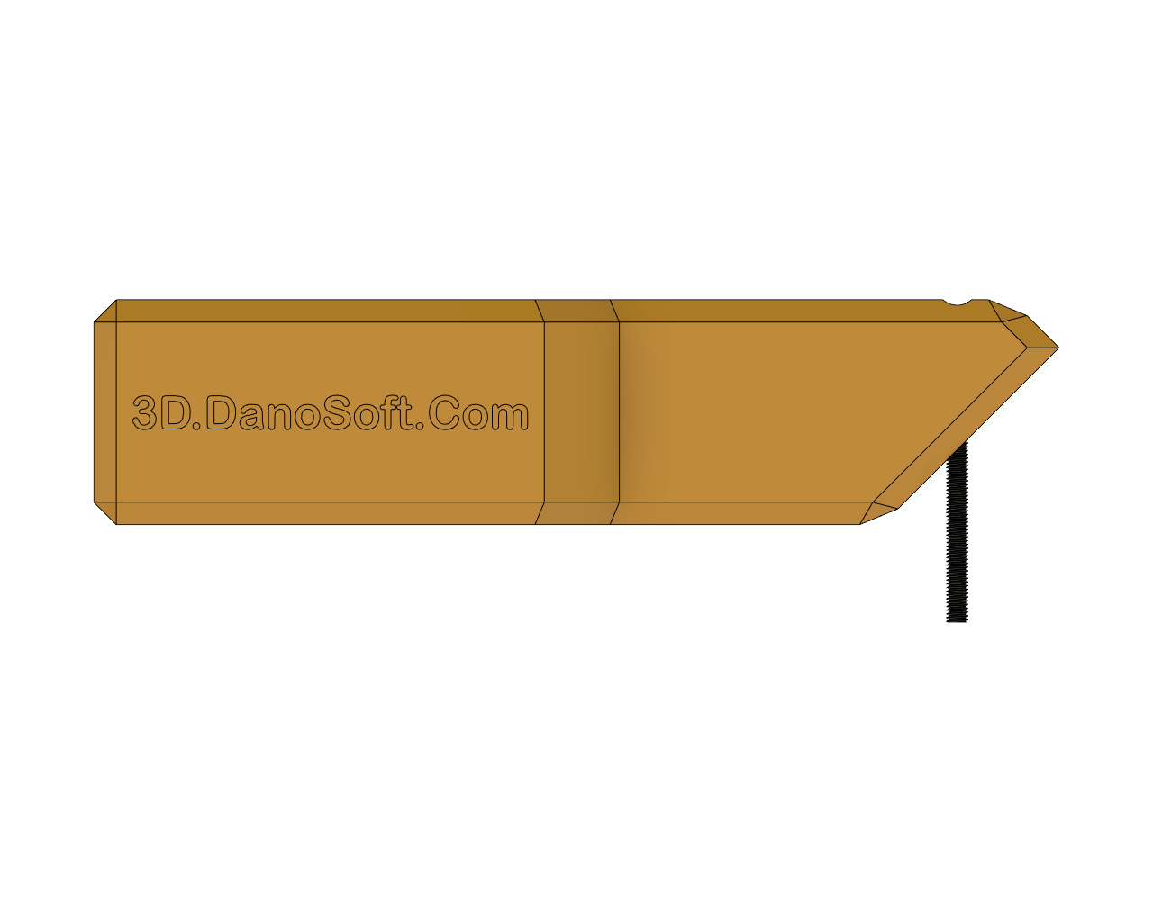 Broomstick Crevice Weeding Hoe by DanoSoft | Download free STL model ...