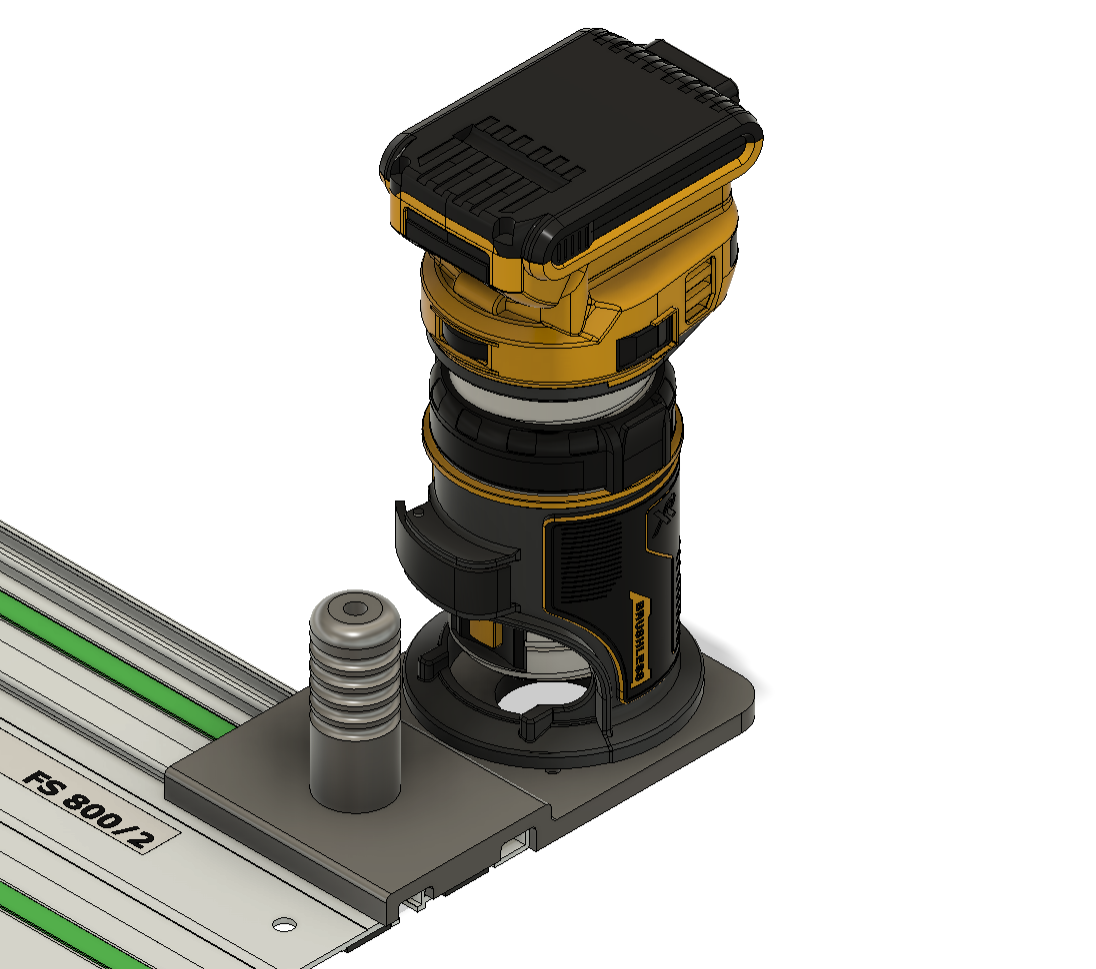 Adapter for Dewalt router to use in Festool by Dan90 | Download free ...