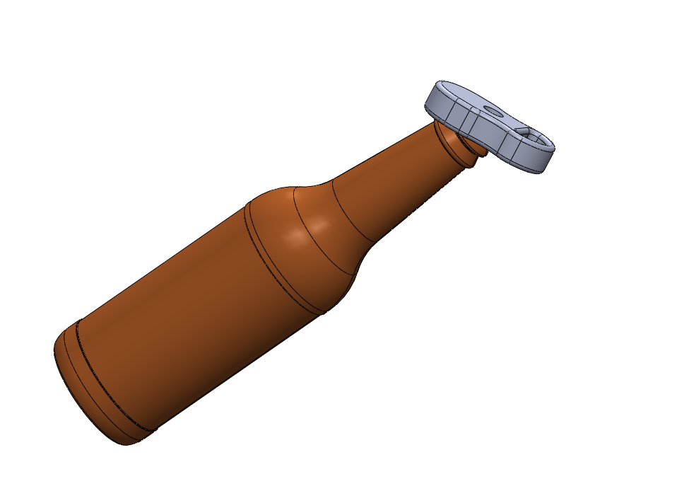 Bottle Opener for Key-Ring by 3DMadeByLouis | Download free STL model ...